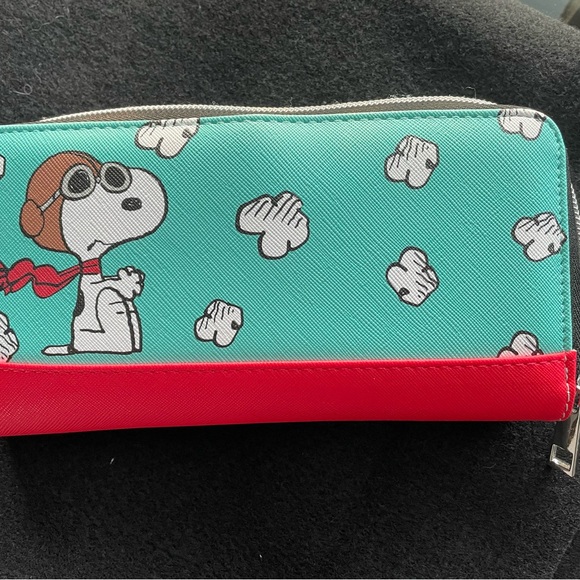 Peanuts | Bags | Peanuts Snoopy Wallet As The Red Barron | Poshmark